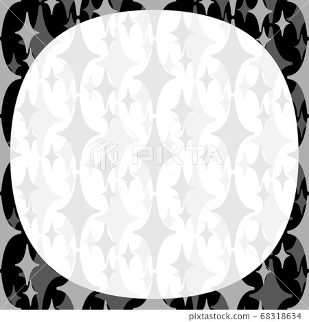Glitter frame square silver & black - Stock Illustration [68318634] - PIXTA