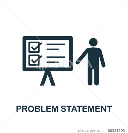 Problem Statement icon. Simple element from... - Stock Illustration ...