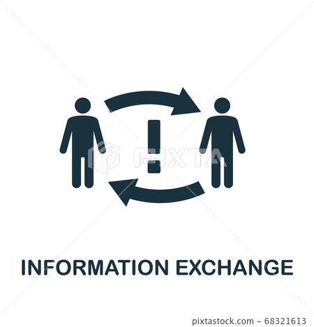 Information Exchange icon. Simple element from... - Stock Illustration ...