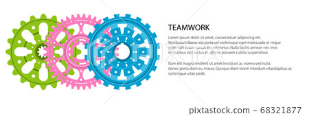 Teamwork banner, technology and industry - Stock Illustration [68321877 ...