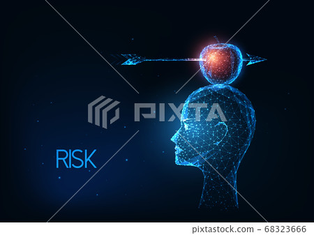 Futuristic risk management, business concept... - Stock Illustration ...
