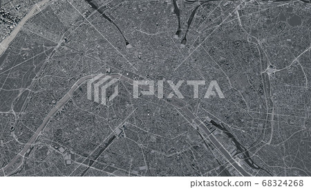 3d city map of Paris. Paris city map - Stock Illustration [68324268 ...