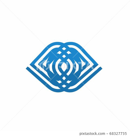DD, DOD eye initials circle logo and vector icon - Stock Illustration ...