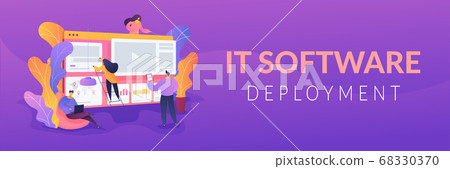 WEB development web banner concept. - Stock Illustration [68330370] - PIXTA