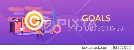 Goals concept banner header - Stock Illustration [68331005] - PIXTA