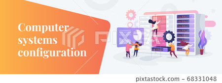System administration concept banner header - Stock Illustration ...