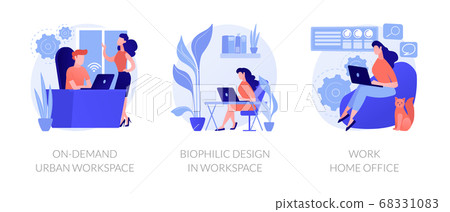 Workplace organization abstract concept vector... - Stock Illustration ...
