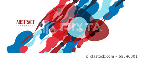 Trendy liquid style shapes abstract design,... - Stock Illustration ...