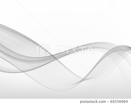 Abstract gray color wave design element. Grey... - Stock Illustration ...
