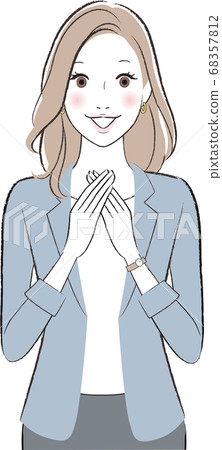Reassuring business woman - Stock Illustration [68357812] - PIXTA