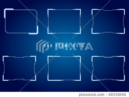 SF/Mecha/HUD style frame Illustration material - Stock Illustration ...