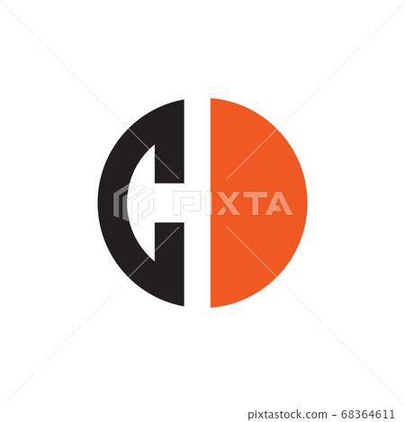 CH letter initial icon logo design vector template - Stock Illustration ...