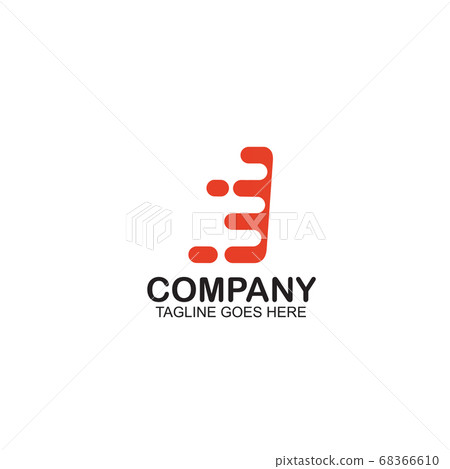 J Motion letter logo design vector template - Stock Illustration ...