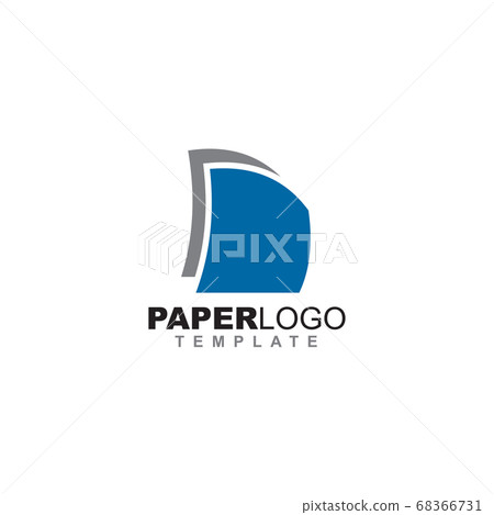 Paper icon logo design vector template - Stock Illustration [68366731 ...