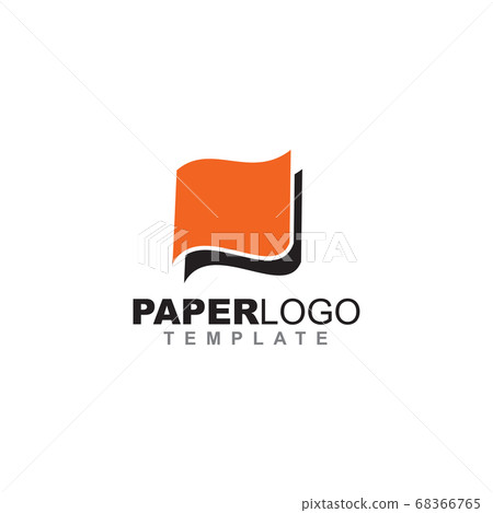 Paper icon logo design vector template - Stock Illustration [68366765 ...