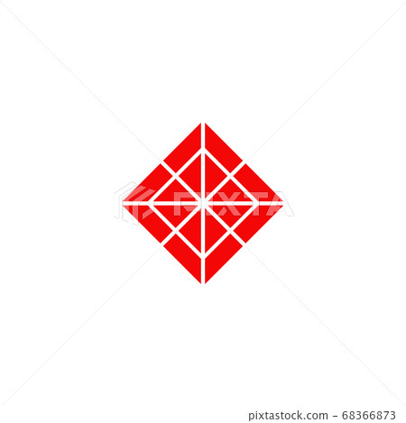 Rhombus shape icon logo design for business - Stock Illustration ...