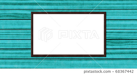 Retro iron frame with wood grain wall background - Stock Illustration ...