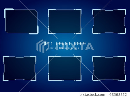 SF/Mecha/HUD style frame Illustration material - Stock Illustration ...