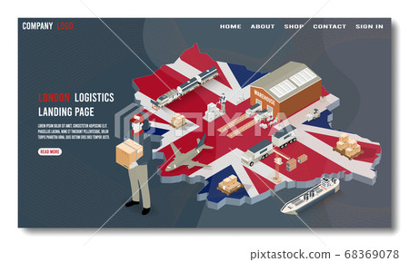 Modern isometric design concept of London...-插圖素材 [68369078] - PIXTA圖庫