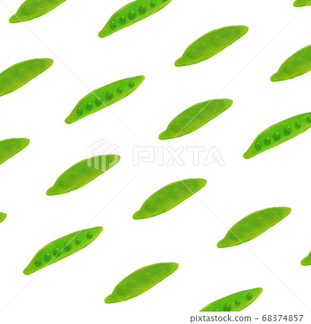 Hand-drawn illustration of snap peas. - Stock Illustration [68374857 ...