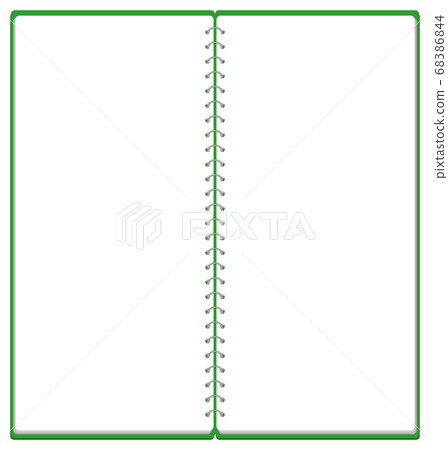 Sketchbook Ring note frame illustration * 2... - Stock Illustration ...