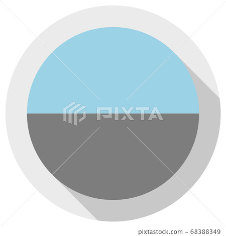 Autosexual Pride Flag, round shape icon on... - Stock Illustration ...