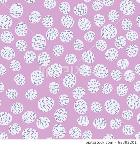 Random pastel light seamless circle pattern. Soft - Stock Illustration ...