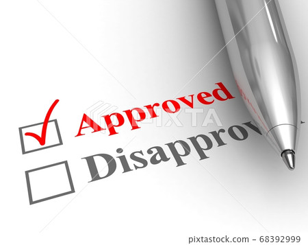 Approved status - Stock Illustration [68392999] - PIXTA