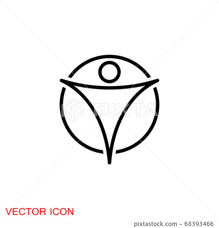 Body icon. Man Body Figure Size Icon Symbol Sign - Stock Illustration ...