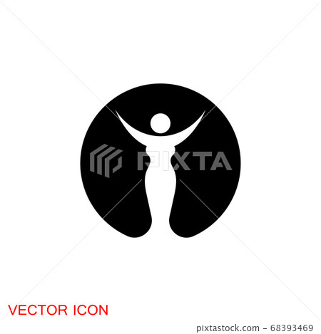 Body icon. Man Body Figure Size Icon Symbol Sign - Stock Illustration ...