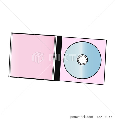 Illustration of a simple CD album & maxi single - Stock Illustration ...