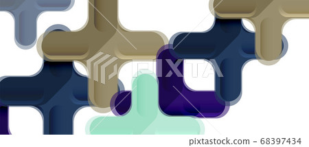 Glossy multicolored plastic style cross...-插圖素材 [68397434] - PIXTA圖庫