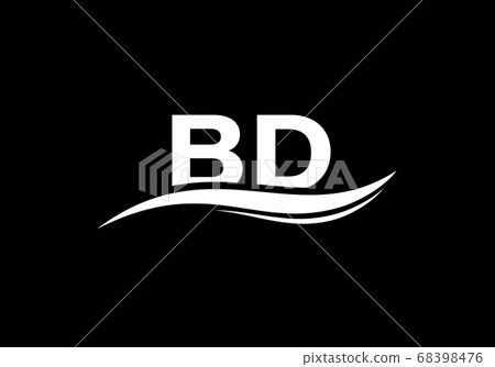 Initial Monogram Letter B D Logo Design Vector... - Stock Illustration ...
