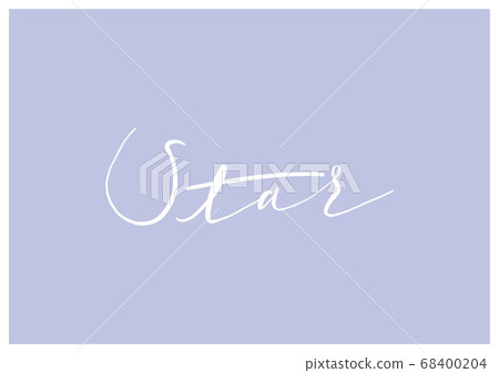 English cursive calligraphy-star - Stock Illustration [68400204] - PIXTA