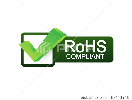 Green RoHS. Logo, icon, label. Quality mark.... - Stock Illustration ...
