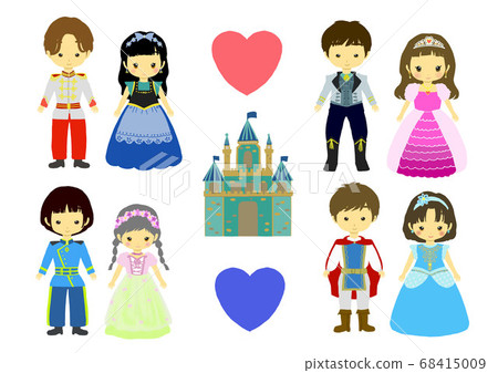 Prince Princess Set - Stock Illustration [68415009] - PIXTA