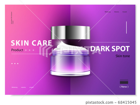 cosmetic cream and body lotion poster premium... - Stock Illustration ...