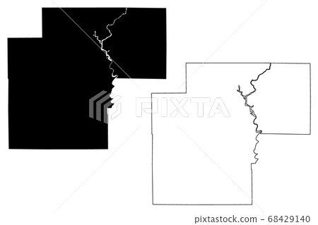White County, Indiana (U.S. county, United States - Stock Illustration ...