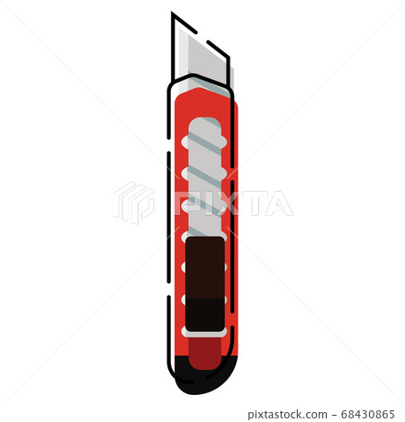 Isolated red paper scalpel - Stock Illustration [68430865] - PIXTA
