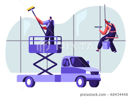 Professional Industrial Deep Cleaning Company - Stock Illustration ...