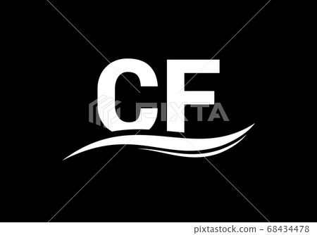 Initial Monogram Letter C F Logo Design Vector... - Stock Illustration ...