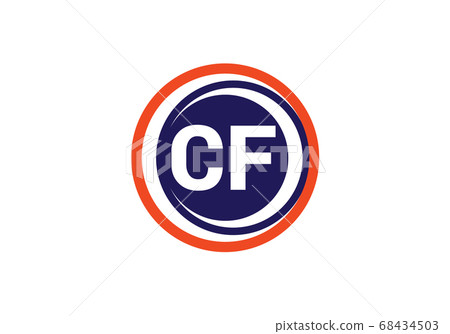 Initial Monogram Letter C F Logo Design Vector... - Stock Illustration ...