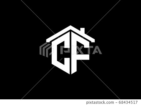 Initial Monogram Letter C F Logo Design Vector... - Stock Illustration [68434517] - PIXTA