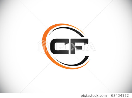 Initial Monogram Letter C F Logo Design Vector... - Stock Illustration [68434522] - PIXTA
