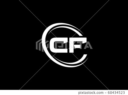 Initial Monogram Letter C F Logo Design Vector... - Stock Illustration ...