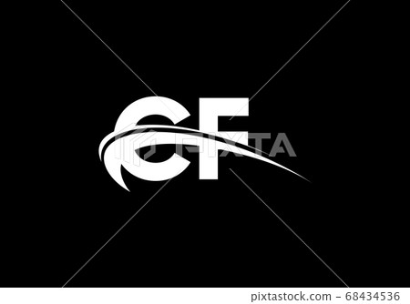 Initial Monogram Letter C F Logo Design Vector... - Stock Illustration ...