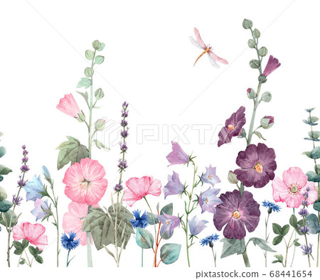 Horizontal Floral Design Patterns