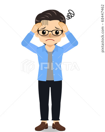 고민, 고민하다, 생각하다 - 스톡일러스트 [68447462] - PIXTA