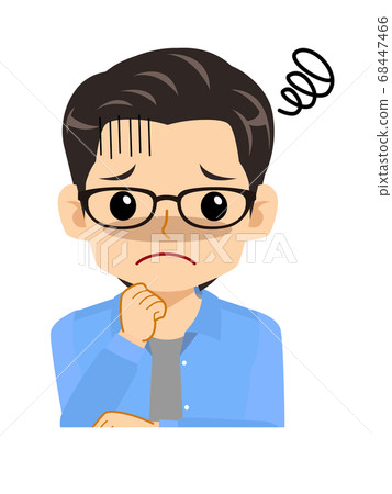 고민, 고민하다, 생각하다 - 스톡일러스트 [68447466] - PIXTA