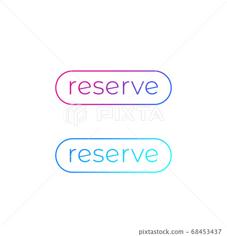 reserve buttons for web vector design - Stock Illustration [68453437 ...